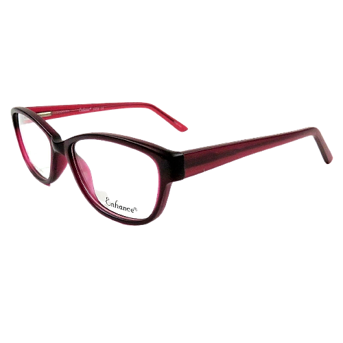 New ENHANCE Women's Eyeglasses EN 3958 Matte Plum Optical Frame 52-16 ...