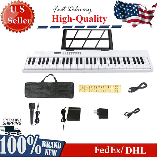 61Keys Foldable Piano Keyboard W/ Micro Audio Wireless Connection For Pros Kids 717971902041| eBay