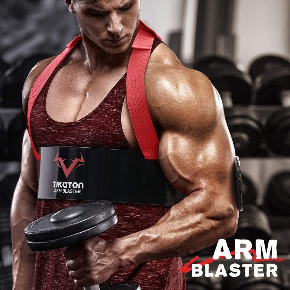 New Arm Blaster + Wrist Wraps Biceps for Big Arms Bodybuilding ...