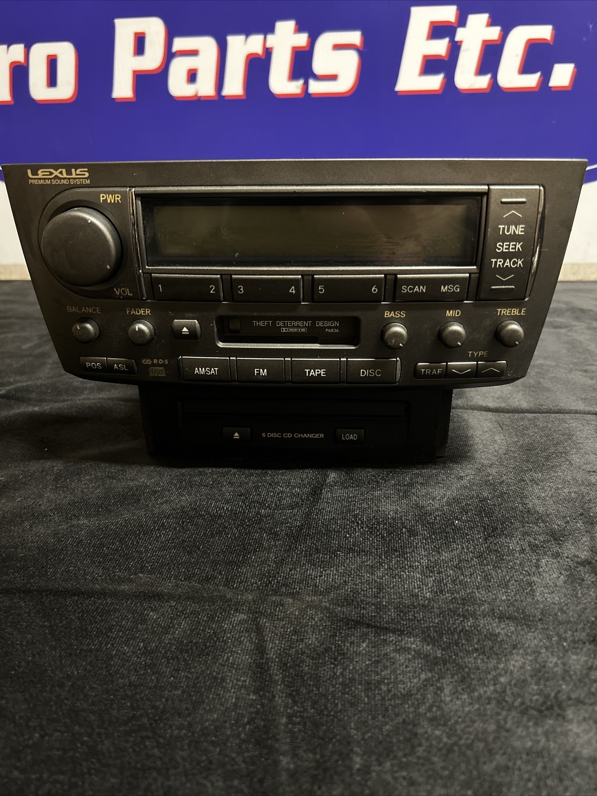 Lexus LS430 04 05 06 86120-50B20 Radio Receiver Audio 6 CD Cassette OEM ...