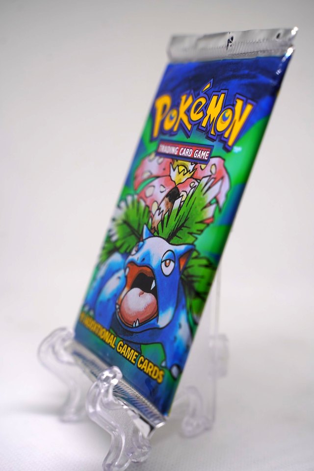 Pokemon Base Set Booster Pack Unlimited Venusaur Art WOTC TCG Vintage ...