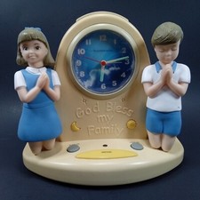 Soundesign 3126W God Bless My Family Prayer Alarm Clock Prays English ...