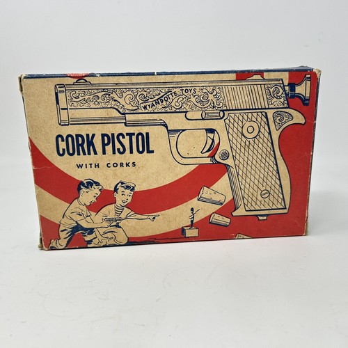 Vintage All Metal Products Co. Wyandotte Mich. Cork Pop Gun *BOX ONLY ...