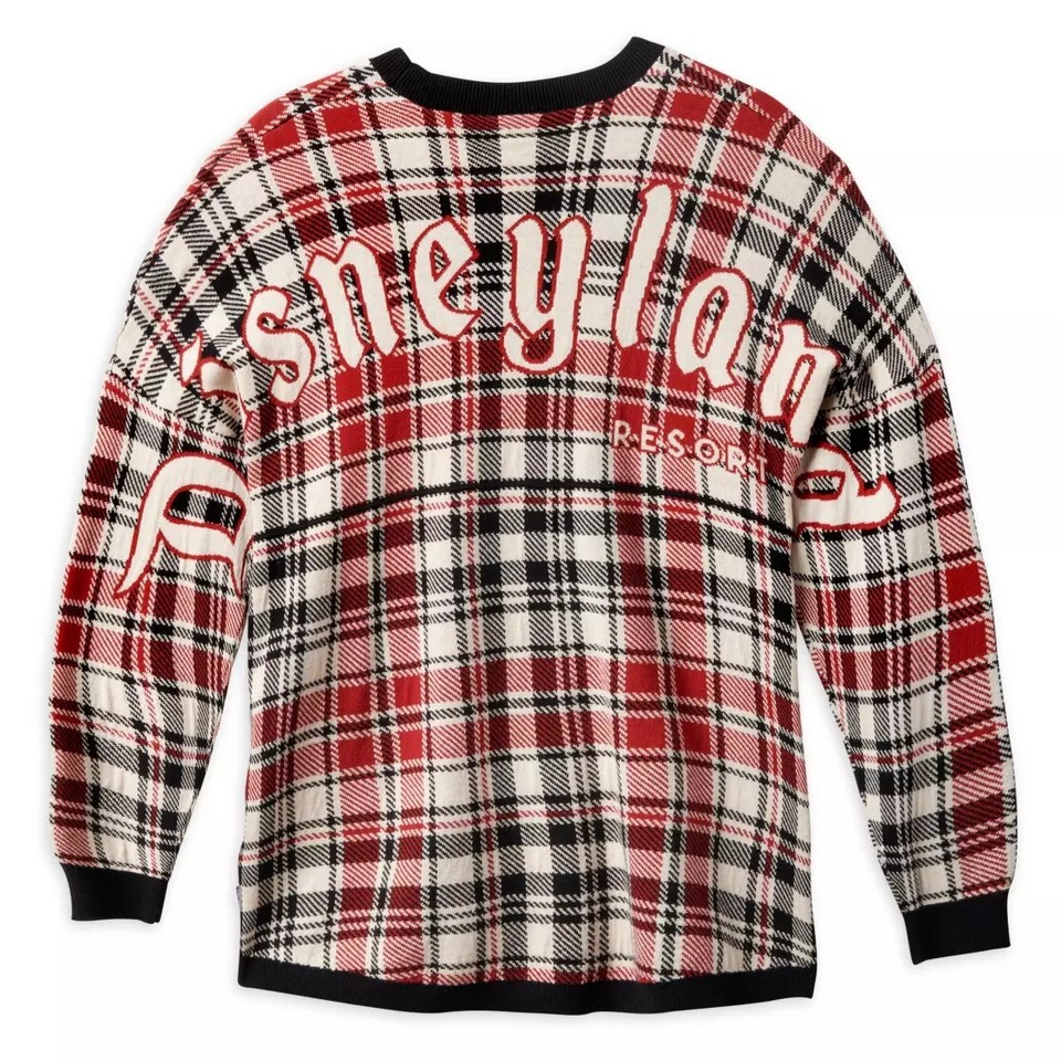 2022 Disney Parks Disneyland Red Plaid Spirit Jersey Sweater Adult 2X ...