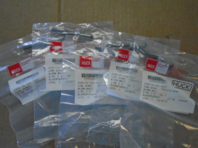 LOT OF 5 EA HUCK MFG. BLIND BOLTS P/N: MS21141-1208 -ORIGINAL PACKAGING ...