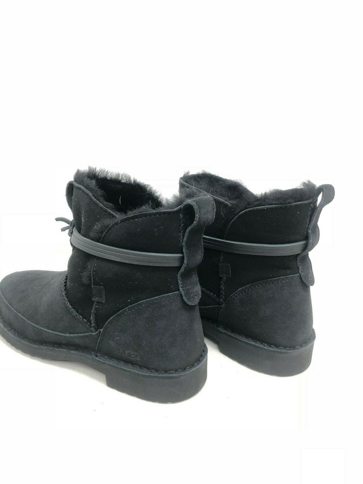 UGG Australia Women's Esther Black Suede Ankle Boots 1103809 Slip On | eBay