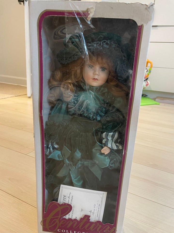 Century COLLECTION GENUINE PORCELAIN DOLL Hand Crafted & Painted 16 ...