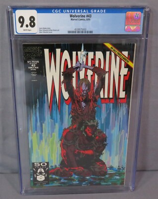 WOLVERINE #43 (White Pages) CGC 9.8 NM/MT White Pages Marvel Comics 1991 | eBay