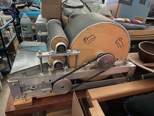 Pat Green Electric Wool Triple Drum Carding Blending Machine | eBay