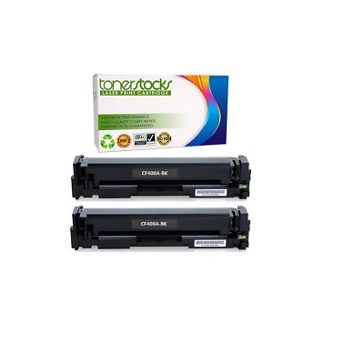 2PK HP 201A CF400A Black Toner Cartridge For LaserJet Pro M252 M277 | eBay