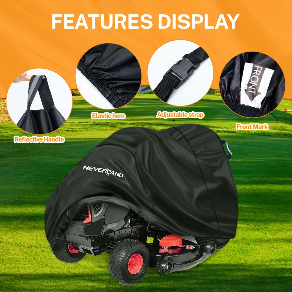 Waterproof Riding Mower Lawn Tractor Cover Heavy Duty UV Dust UV ...
