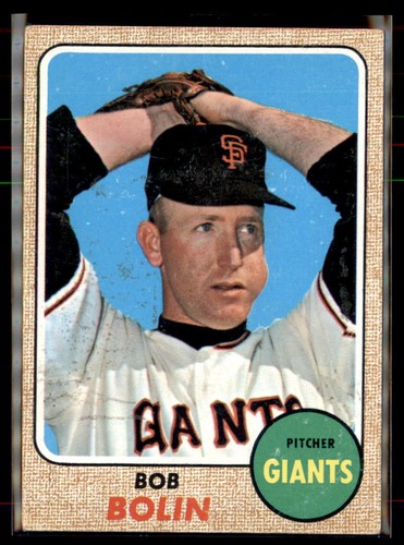 1968 Topps #169 Bob Bolin | eBay