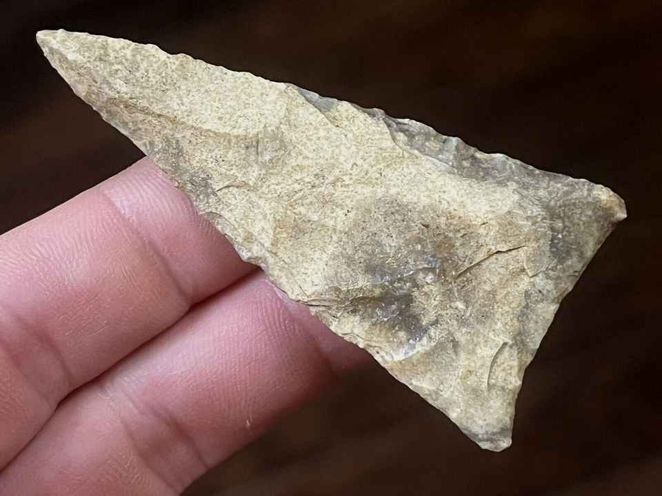 EXCEPTIONAL EARLY TRIANGULAR POINT TEXAS AUTHENTIC ARROWHEAD INDIAN ...
