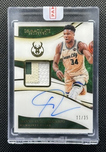 2019-20 Panini Immaculate Collection - Patch Autographs Giannis ...