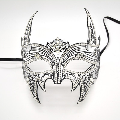 Party Mask Black Metal Devil Styled Mask with Rhinestone | eBay