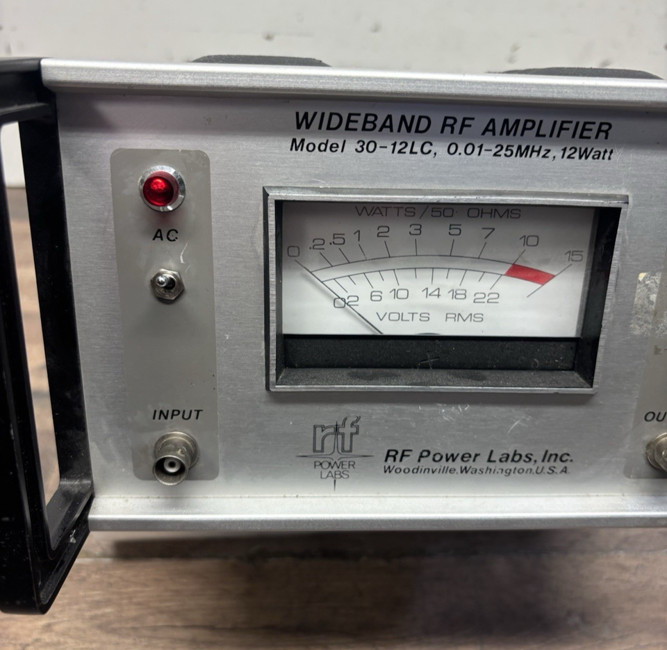 RF Power Labs 30-12LC Wideband RF Amplifier 0.01-25 MHz, 12W | eBay