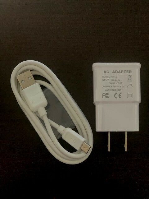 New Generic White 2 AMP Micro USB Charger Samsung Android Cellphone ...