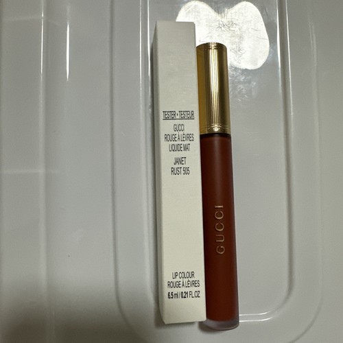 GUCCI ROUGE A LEVRES LIQUID MAT LIP COLOR Janet Rust 6.5ML NEW #505 | eBay