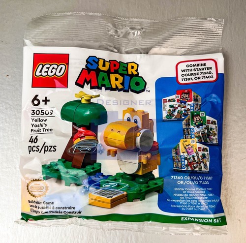 Sealed Lego 30509 Mario NIP Yellow Yoshi's Fruit Tree Polybag 46pcs ...