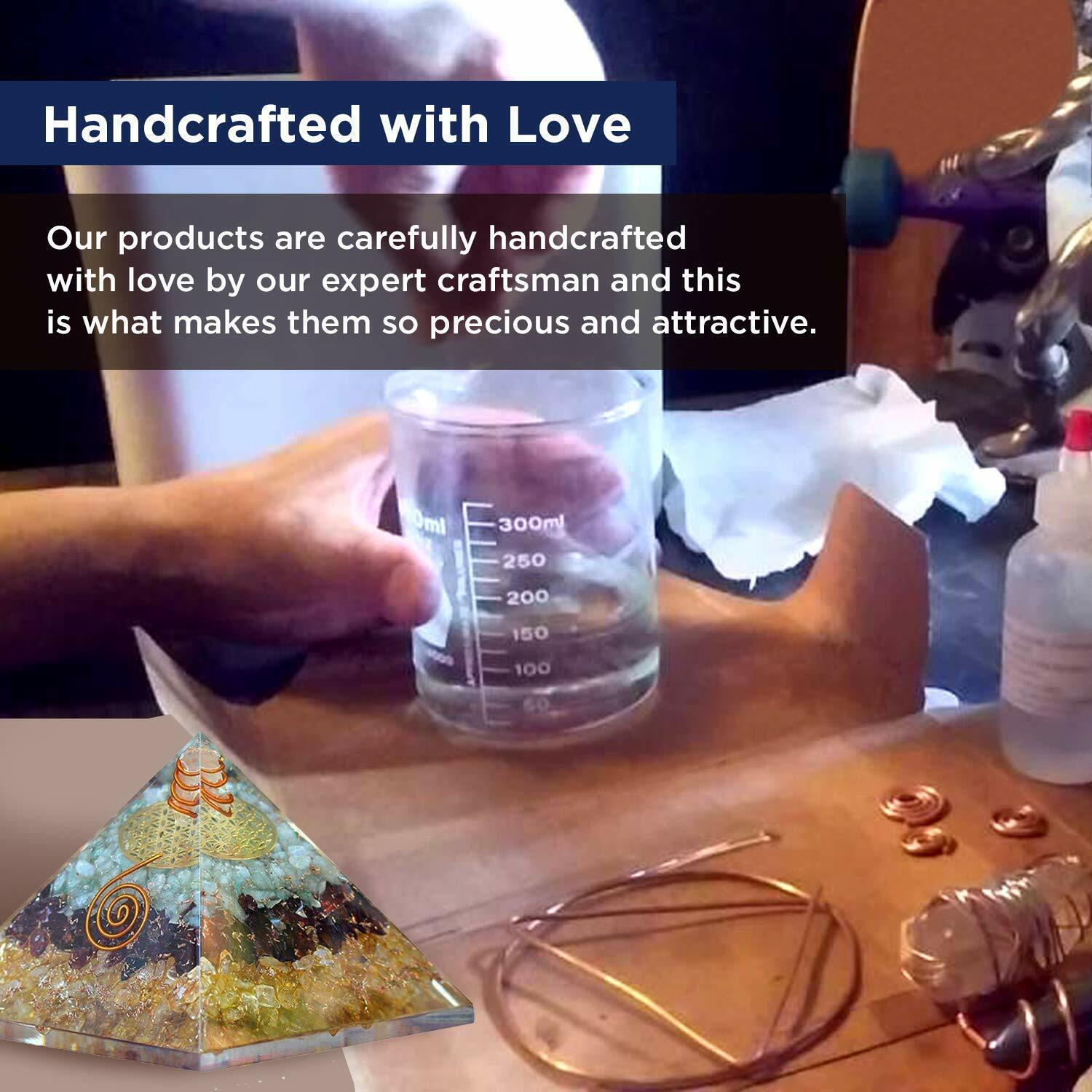 Large~75 mm Green Aventurine, Red Garnet & Citrine Pyramid~Lucky Orgone Crystals | eBay