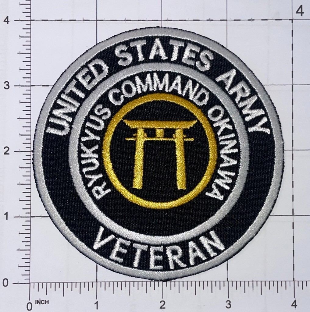 US Army Ryukyus Command Okinawa Veteran Patch Hook & Iron-On Repro New ...