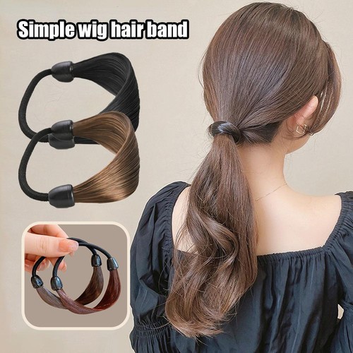 Simple Wig Hair Band Women Girl's Straight Wig Elastic B9D6 Band H7X5 ...