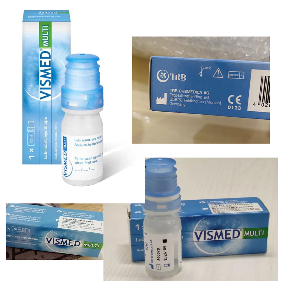 Vismed Multi Eye Drops (10ml) Lubricant Eye Drops- FREE SHIPPING | eBay