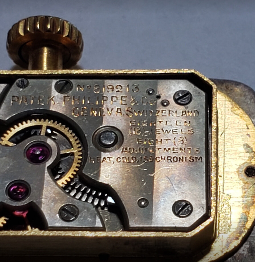 Cartier Patek Philippe Collab Vintage Curvex Tank Art Deco Watch | eBay