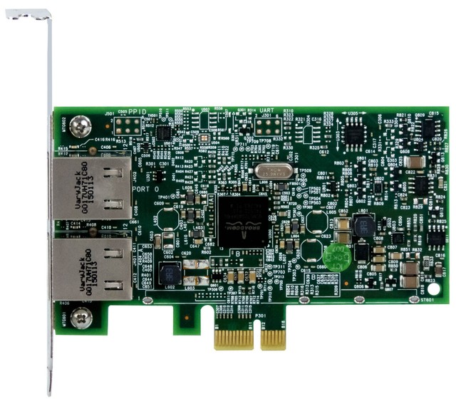 Network Card Dell 0557M9 557M9 Broadcom 5720 Dual Port 1GB PCI-Ex2 Low ...