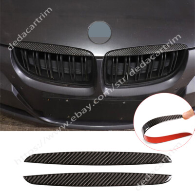Carbon Fiber Front Grille Air Intake Panel Trim For BMW 3 Series E90 ...