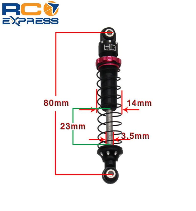 Hot Racing Axial UTB18 Aluminum Scale Look Pro Shocks 80mm UTBM80DP02 ...