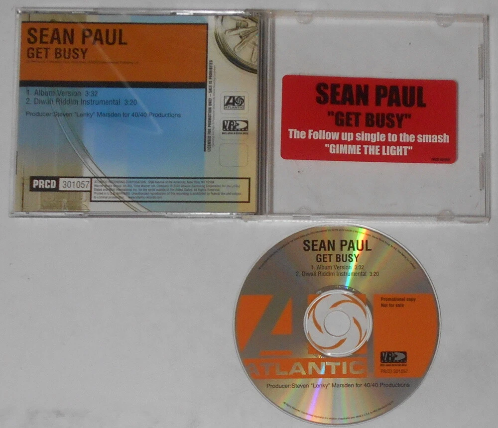 Sean Paul Get Busy Album Cover