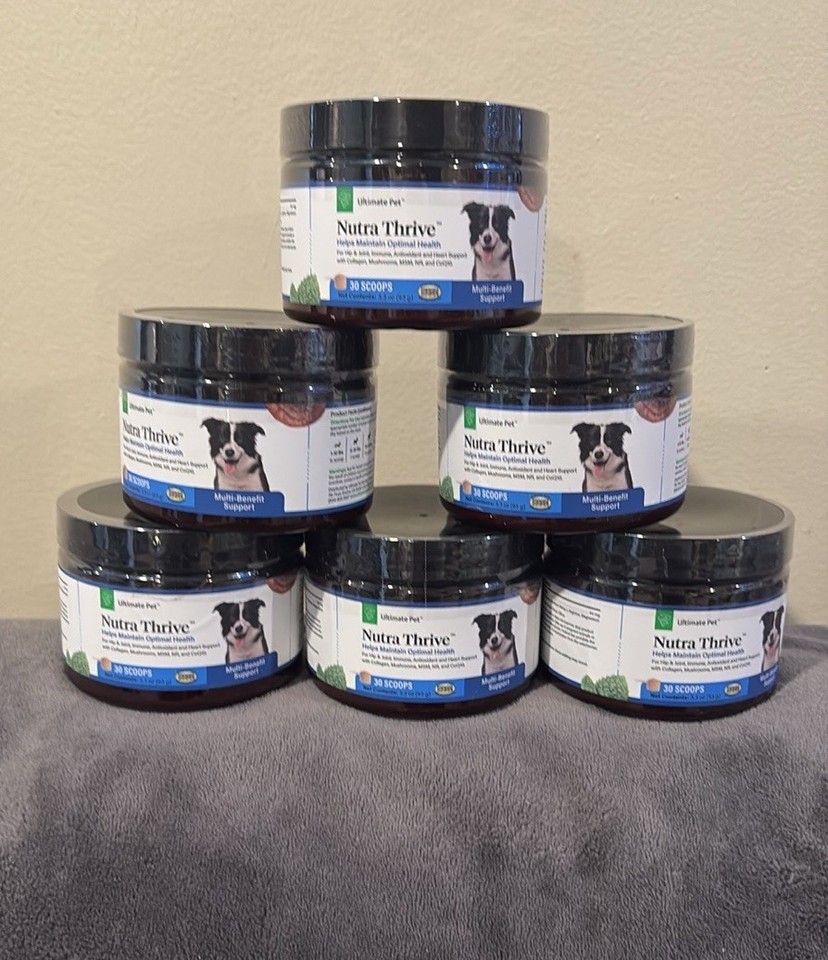 Nutra Thrive Canine Supplement Powder Probiotics, Vitamins & Nutrients ...