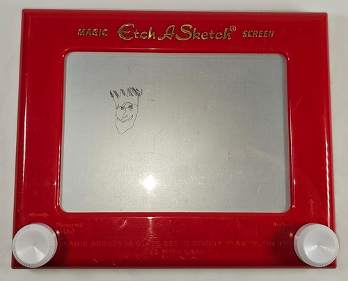 Magic ETCH A SKETCH Screen Red Spin Master Working 9" x 7 1/4" | eBay