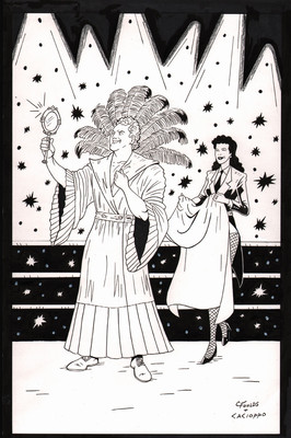 CLASSIC WRESTLERS #8~GORGEOUS GEORGE PINUP~ANTHONY CACIOPPO~NEW ART! | eBay