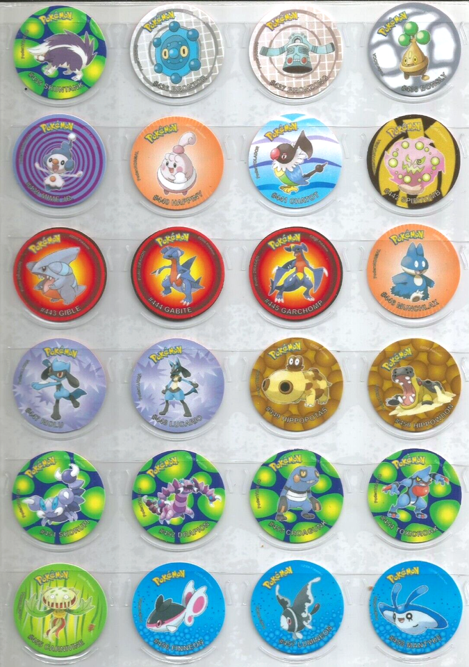 POKEMON TAZOS 4 Gen SINNOH Full Set 107/107 PERU 2023 South America ...
