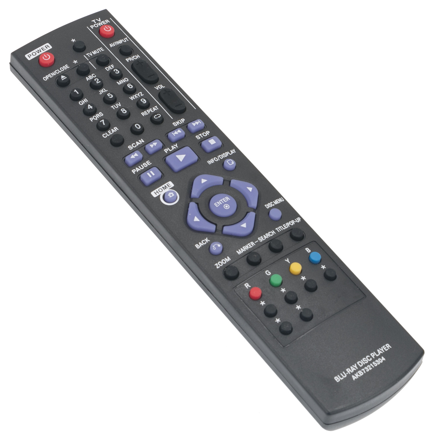 New AKB73215304 Remote Control Replace for LG Bluray Player BD651DN ...