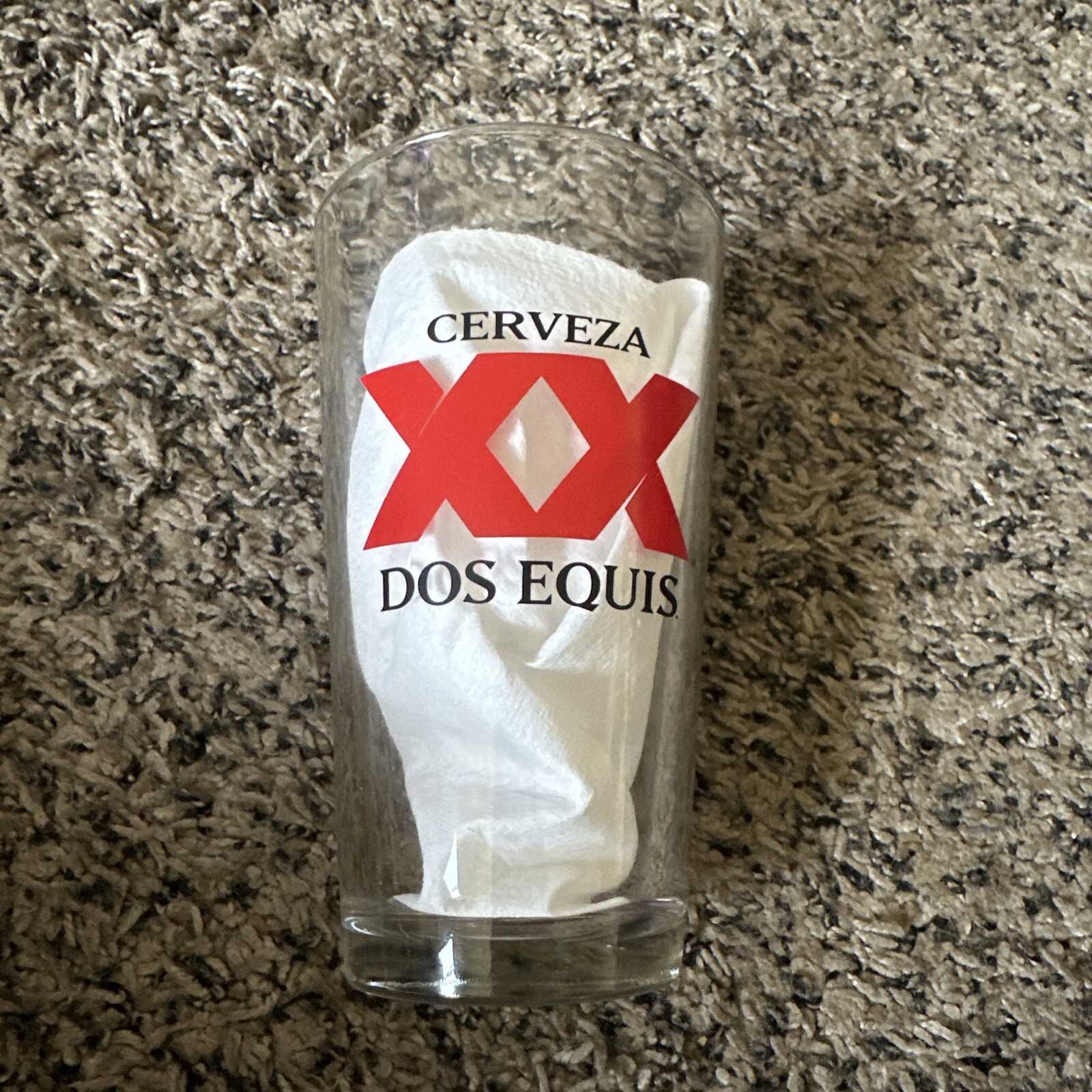 Dos Equis XX Cerveza Pint Glass Beer Barware Advertising 16oz Mexico Is ...