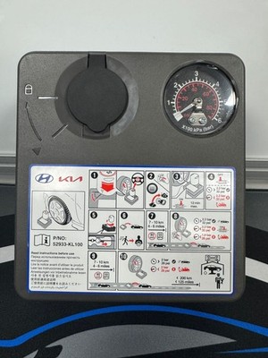 GENUINE KIA / HYUNDAI MOBILE TYRE PUMP AIR COMPRESSOR INFLATOR 52933 ...