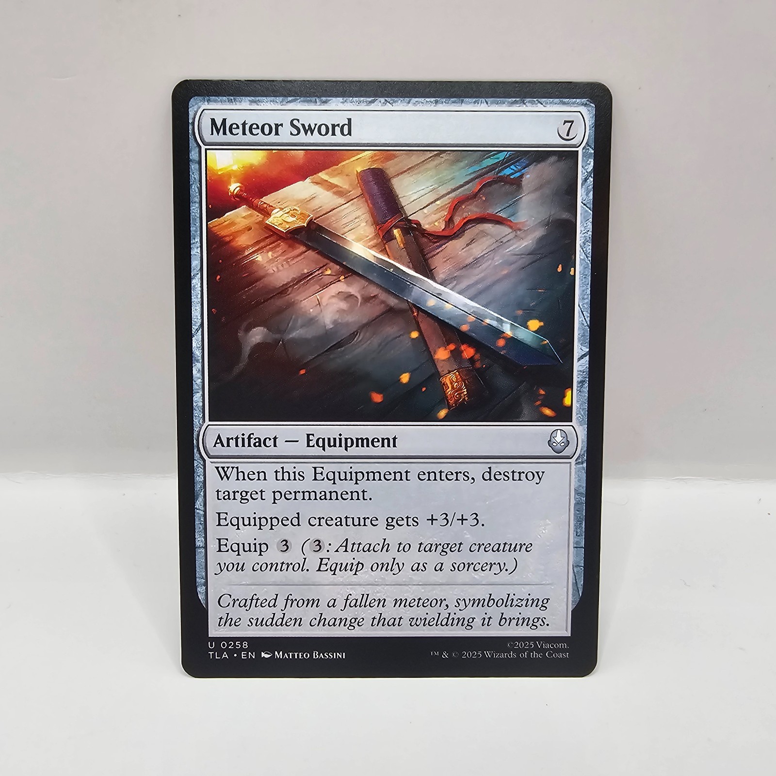 Meteor Sword NM #258 Regular MTG Avatar: The Last Airbender | eBay