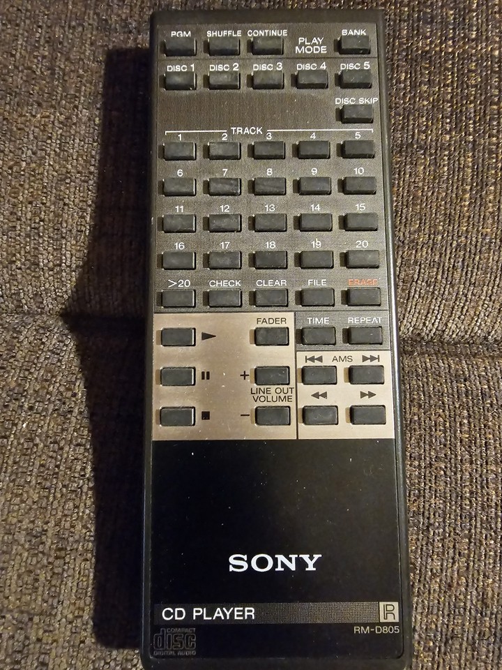SONY RM-D805 Remote Control CD Player (CD Player C8-ESD) | eBay