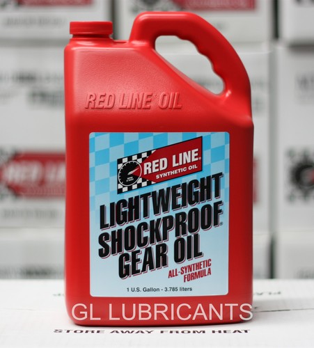 Redline Lightweight Shockproof Gear Oil 1 Gallon 3.785 Liter RED58405 ...