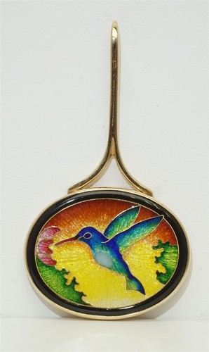 FALCHER FUSAGER MAGICK CREATIONS "Exploration" Hummingbird Pendant 14K ...