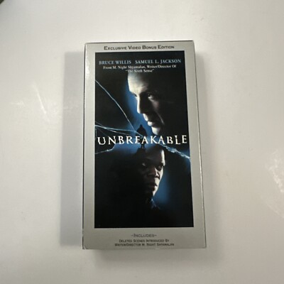 Unbreakable - Bruce Willis - Smaual L. Jackson VHS | eBay