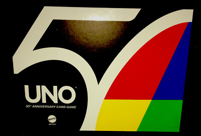 UNO Premium 50th Anniversary Golden Edition Card Game - With Gold Coin ...