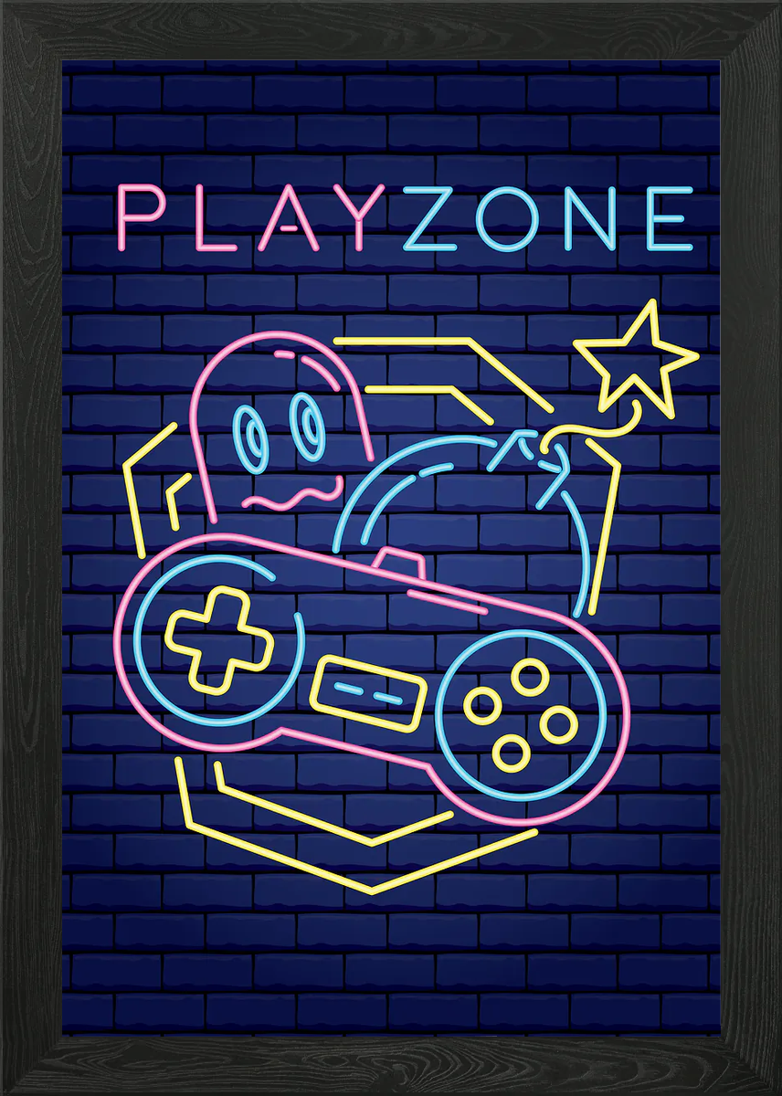 Video game Framed Wall Art Poster Canvas Print Picture | eBay UK