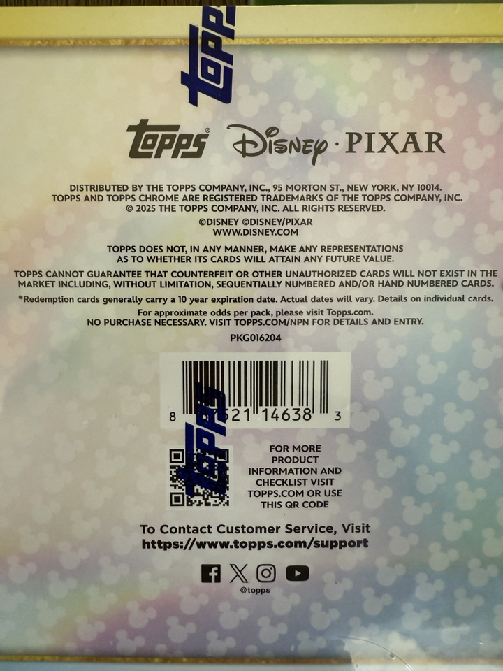 2025 Topps Chrome Disney MEGA Box Sealed - SHIPS TODAY - In Hand | eBay