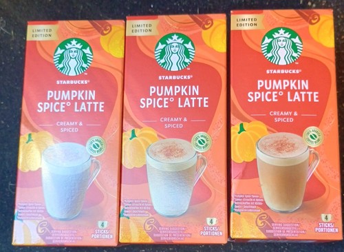3 boxes Starbucks Pumpkin Spice Latte Instant Coffee Sachets - limited ...