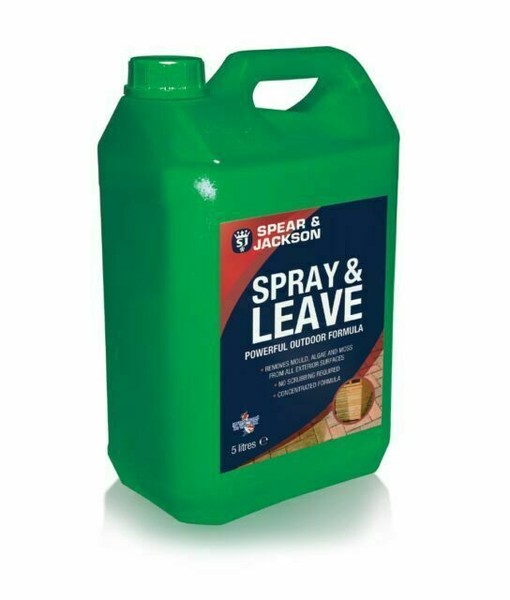 Spear & Jackson Spray and Leave 5L Concentrate for Algae, Mould and ...