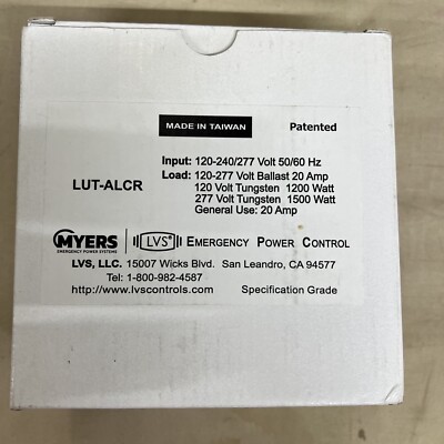 Lutron LVS Controls Emergency Power Control 120-240/277 LUT-ALCR - NEW ...